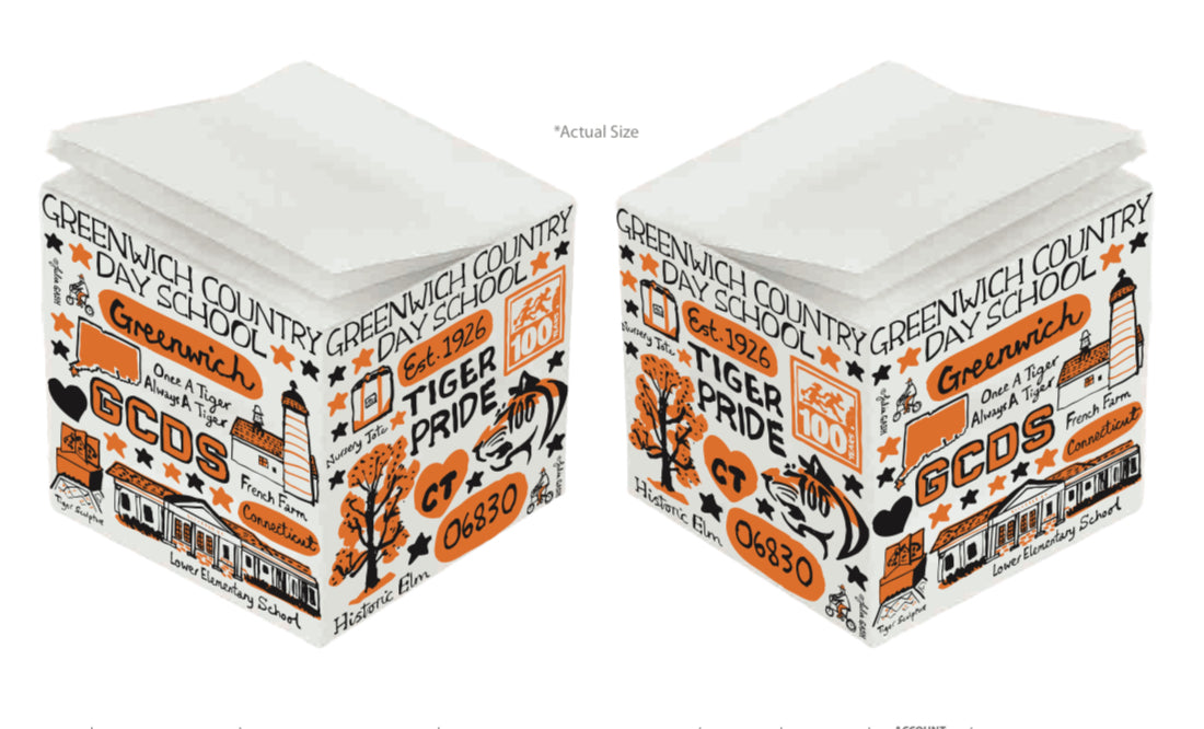 Julia Gash Centennial Post-It Note Cube – GCDS Tiger Store