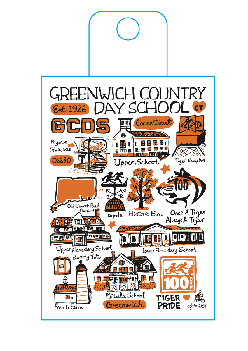 Julia Gash Centennial Vinyl Sticker – GCDS Tiger Store