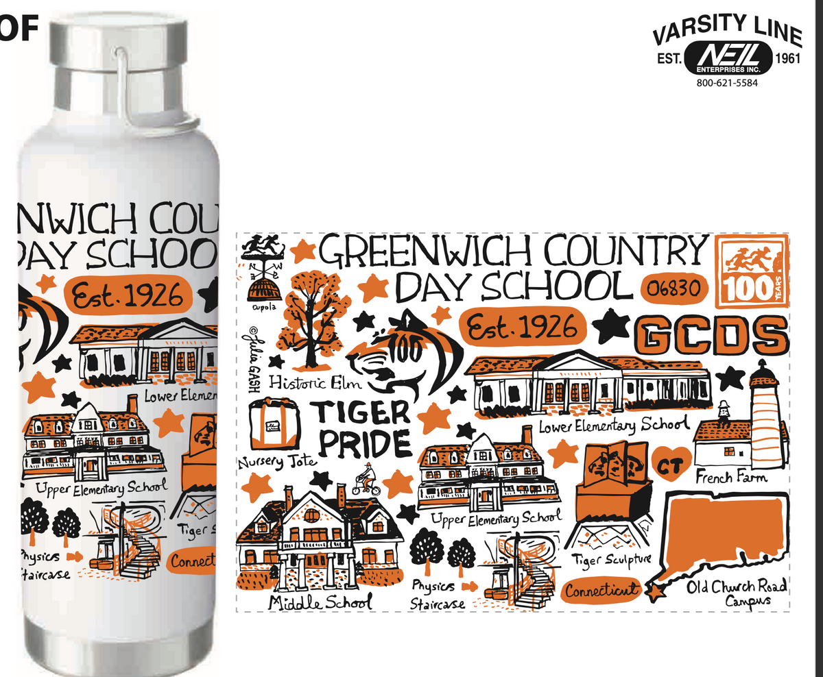 Julia Gash Centennial Steel Water Bottle – GCDS Tiger Store